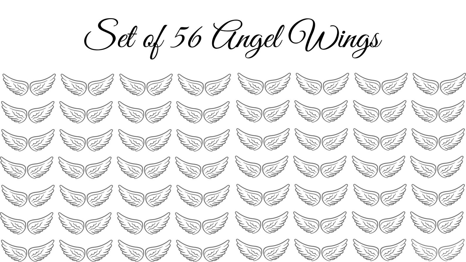 Personalized Name Angel Wings Wall Decal Angel Wall Decor | Etsy