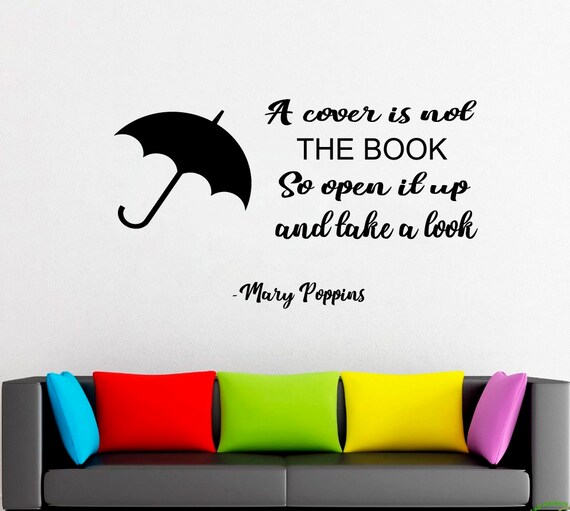 Mary Poppins Umbrella Nanny Wall Decal Window Sticker Design | Etsy