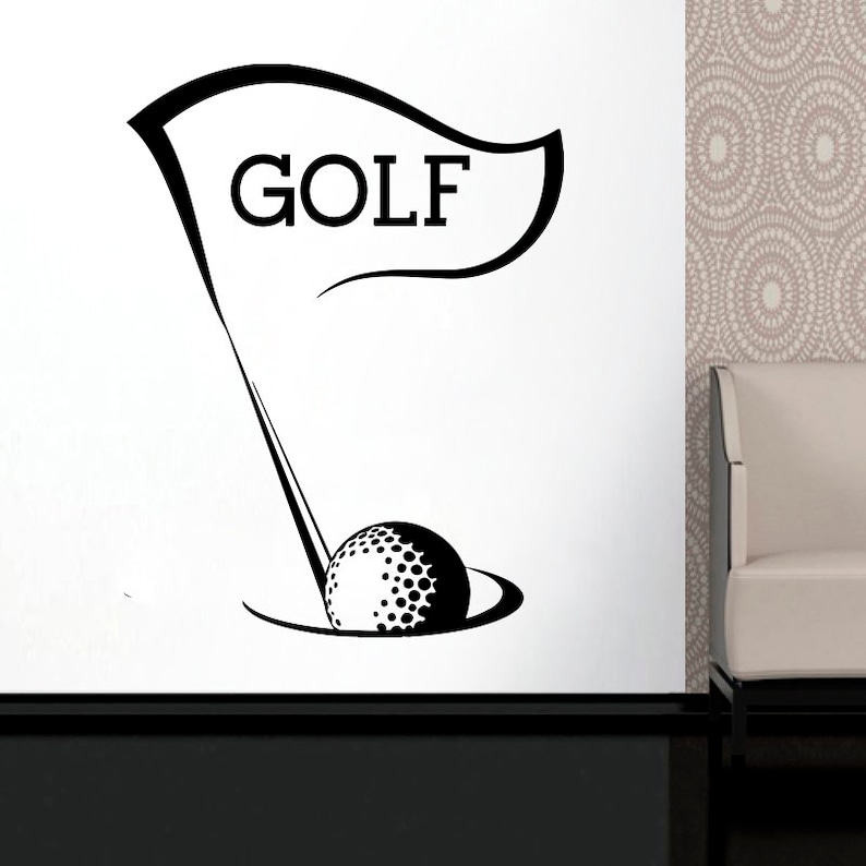 Golf Wall Decal Golf Wall Sticker Golf Wall Decor 2280 - Etsy