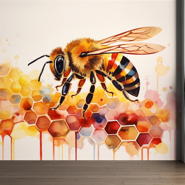 Honey Bee Wallpaper - Etsy