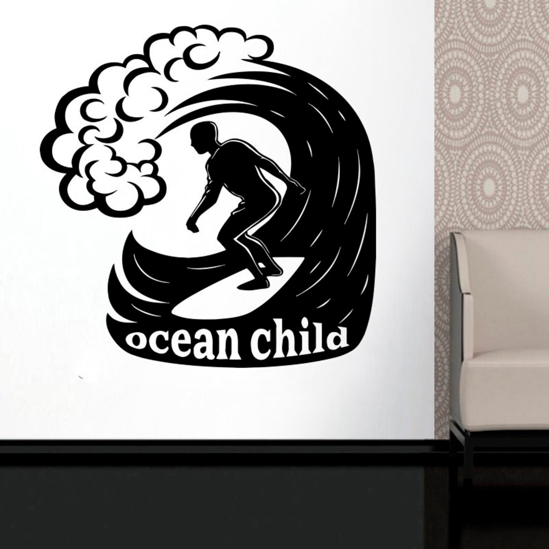 Surfing Surfer Board Wave Ocean Extreme Wall Sports Wall Decor Wall ...