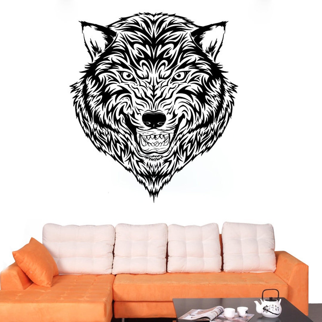 Wolf Beast Werewolf Predator Howl Animals Wall Decor Wall Decal Car ...