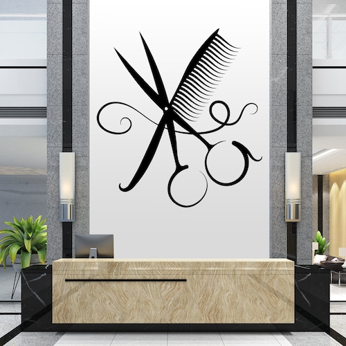 Wall Decals Hairdressing Hair Beauty Salon Decal Vinyl Sticker - Etsy