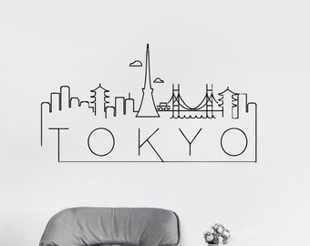 Tokyo Vinyl Decal | Etsy