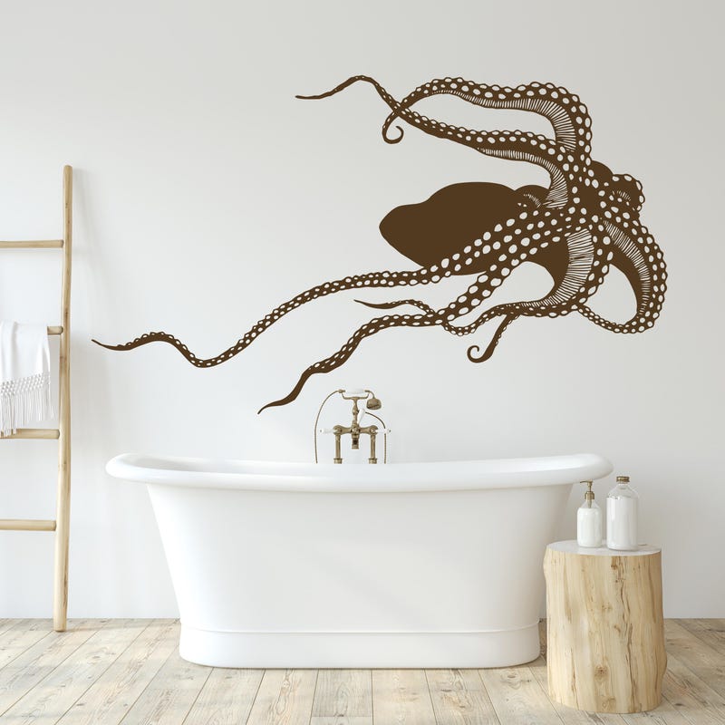 Octopus Wall Decal - Etsy