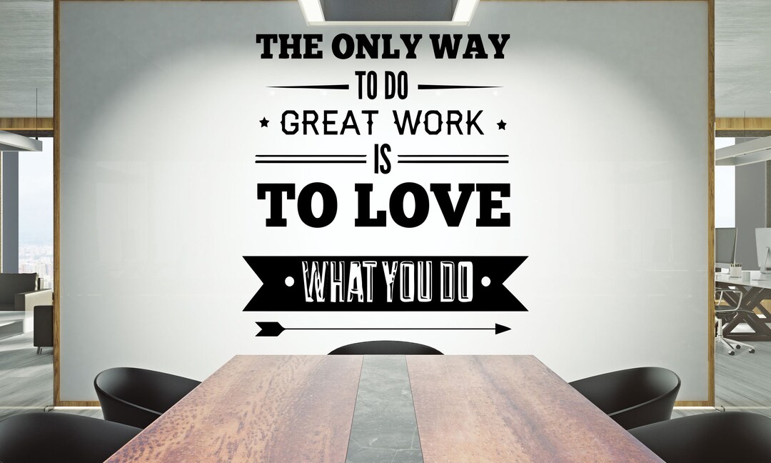 Office Wall Decal Teamwork Quote Wall Sticker Office Decor Inspire ...