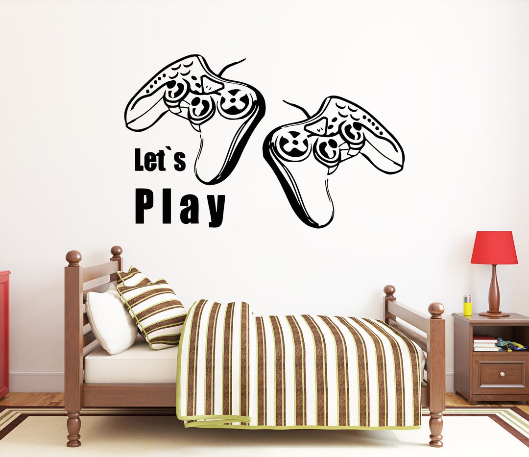 Gamer Controller Wall Decal: Video Game Room Decor Vg005 - Etsy