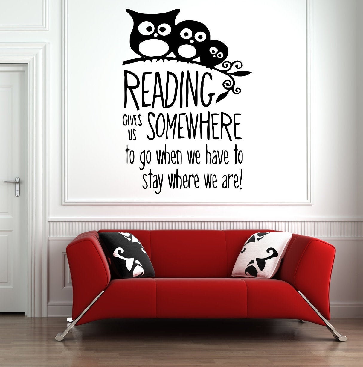 Book Wall Decal Reading Wall Decal Library Wall Decal | Etsy