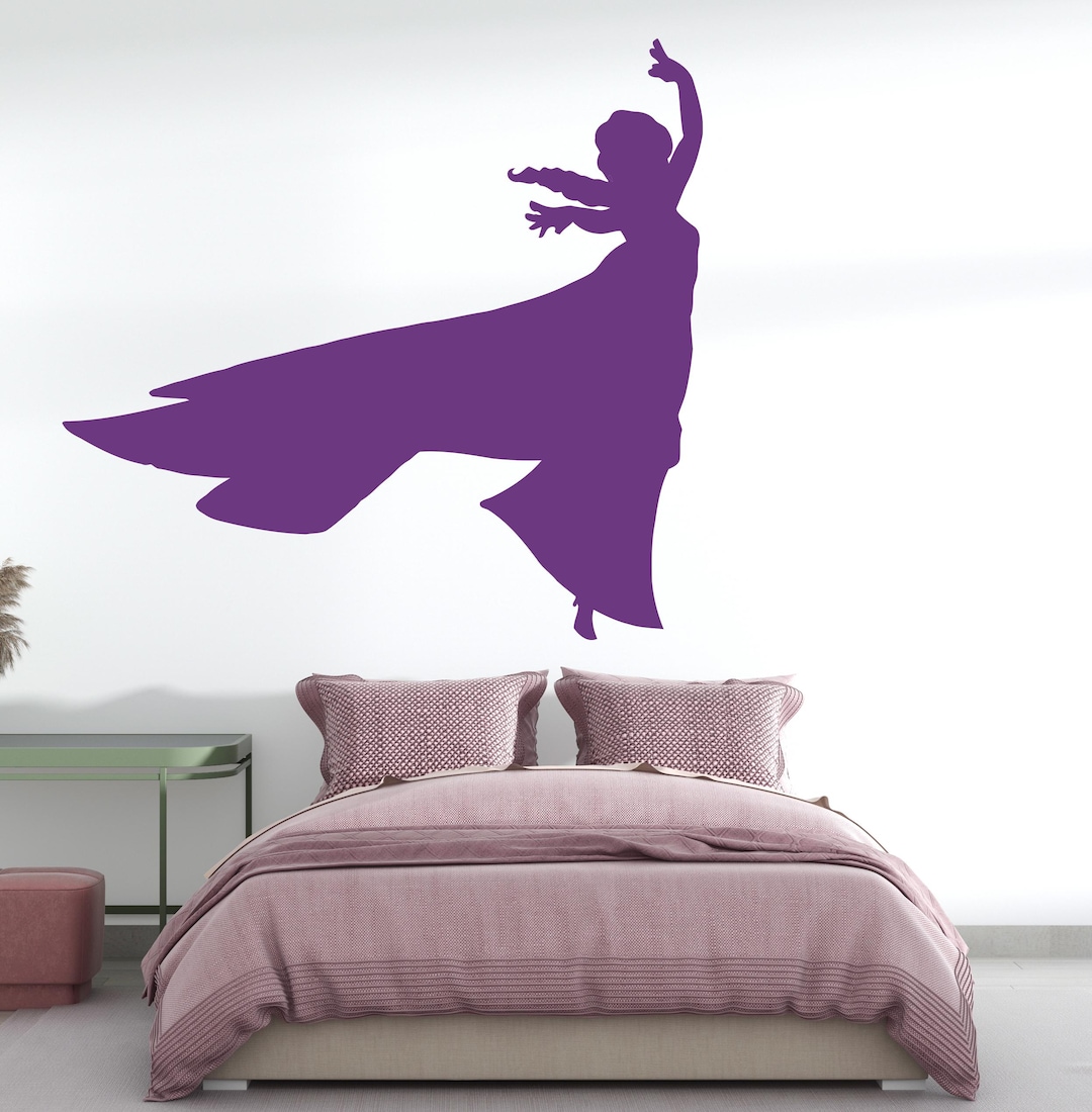 Elsa Princess Vinyl Wall Decal: Frozen Girls Bedroom Decor 4990 - Etsy