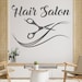 Hair Salon Wall Window Decal Sticker Hair Stylist Hair Tools Scissors ...