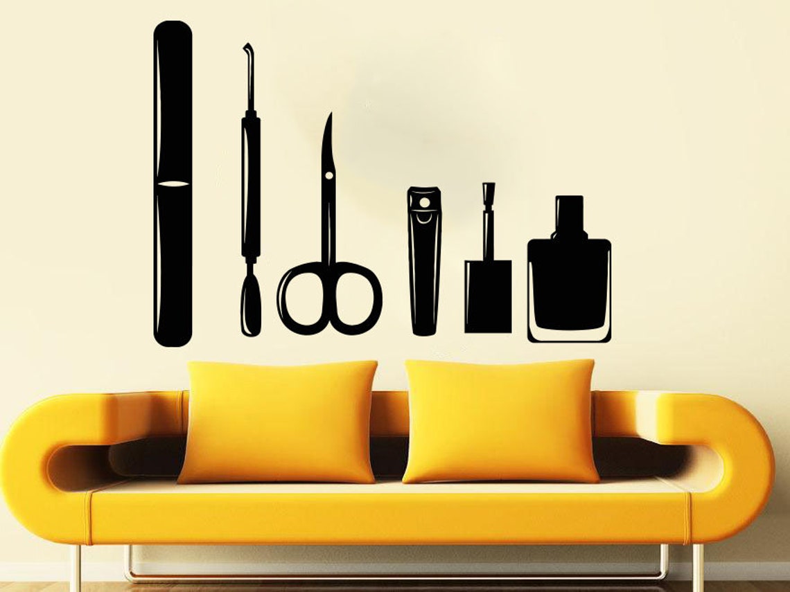Nail Salon Wall Decal: Manicure Pedicure Beauty Spa Decor T192 - Etsy