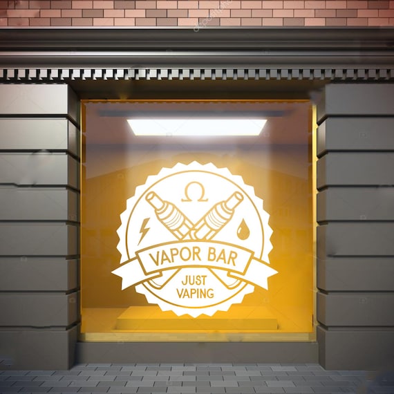 Vape Wall Window Decal Sticker Vape Shop Vaping Vape Store - Etsy