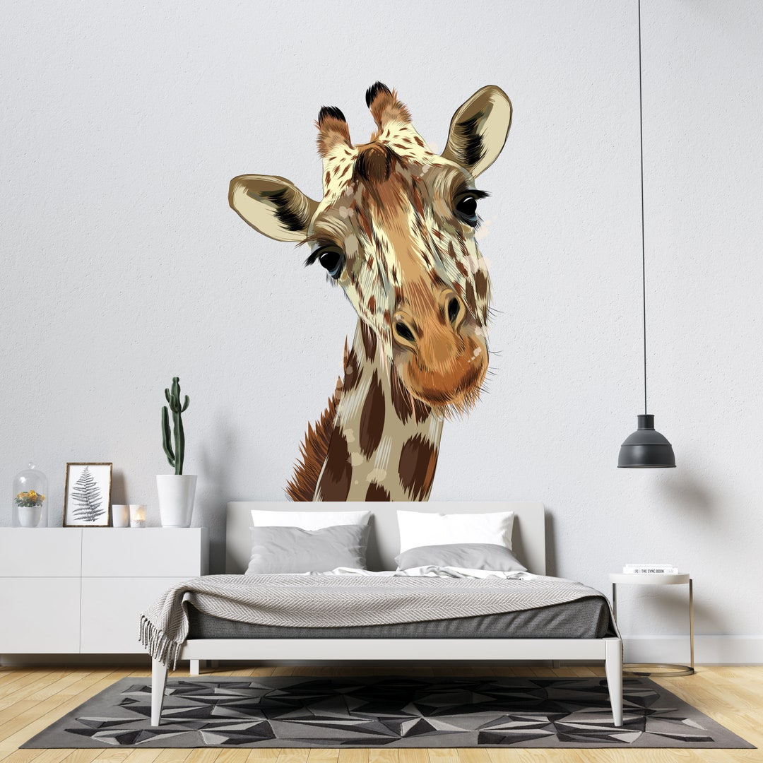 Giraffe Wall Decal for Safari Nursery | Giraffe Wall Decor | Giraffe ...