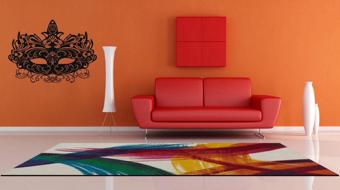 Italy,venice Wall Decal, Carnival Decor, Mask, Gondola Italian Food ...