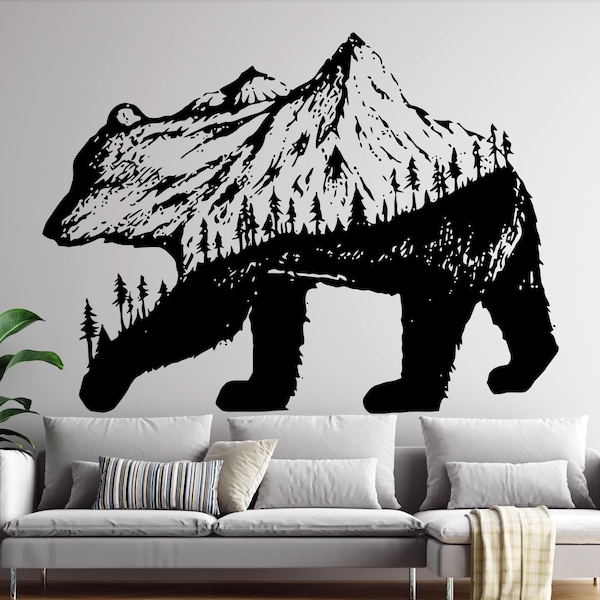 Bear Mountain Decal - Etsy