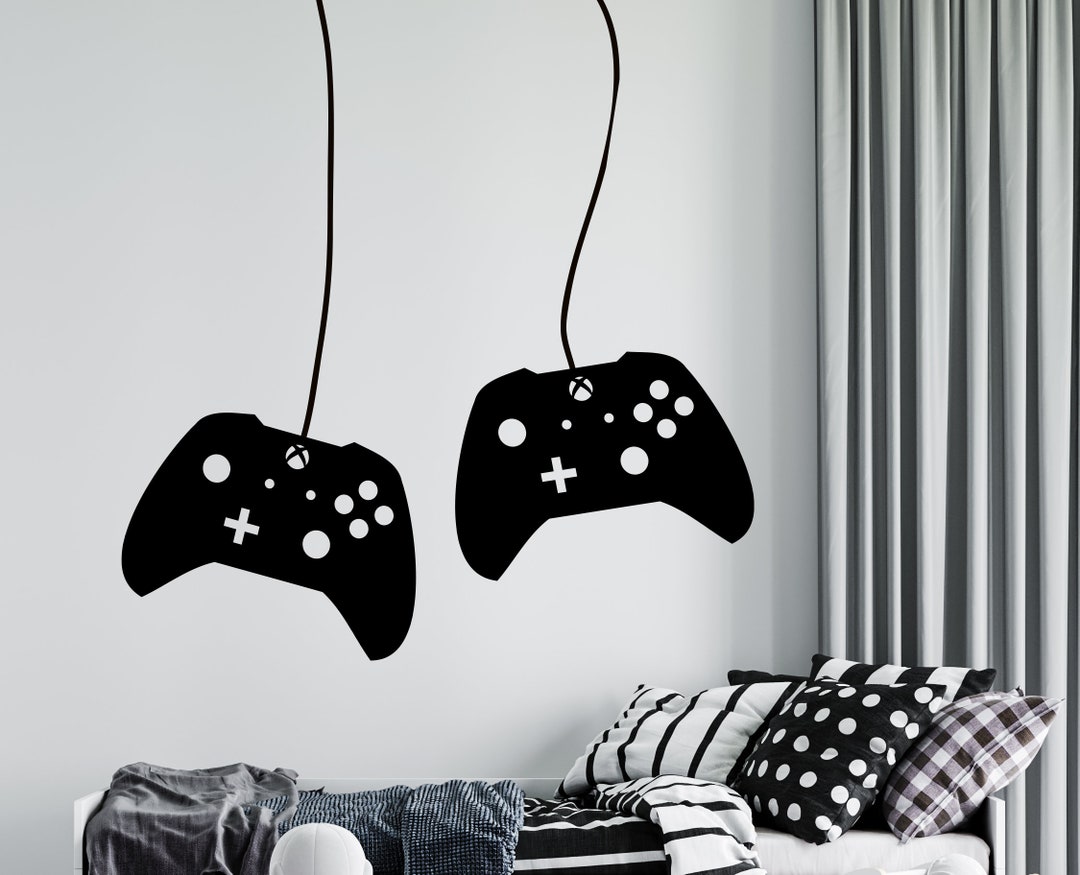 Gamer Wall Decal | Video Game Controller Sticker | Boys Room Gaming ...