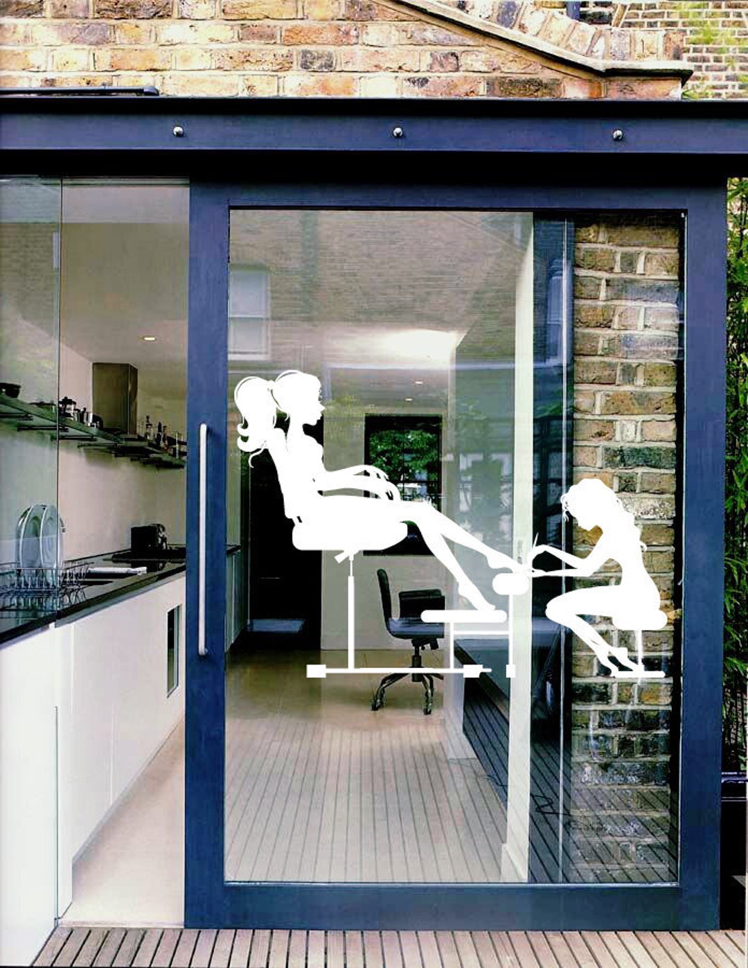Nail Salon Wall Decal: Manicure Pedicure Window Sticker HS037 - Etsy
