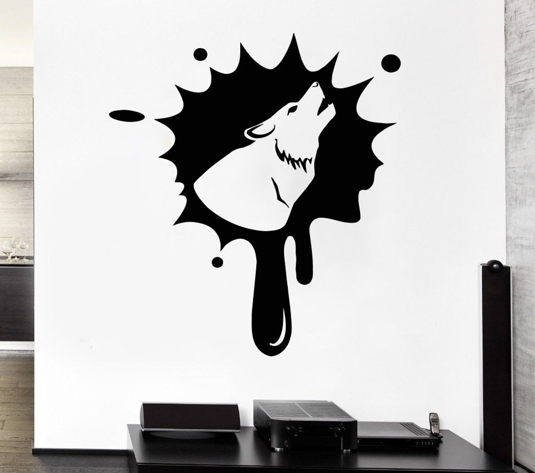 Wolf Beast Werewolf Predator Howl Animals Wall Decor Wall Decal Car ...