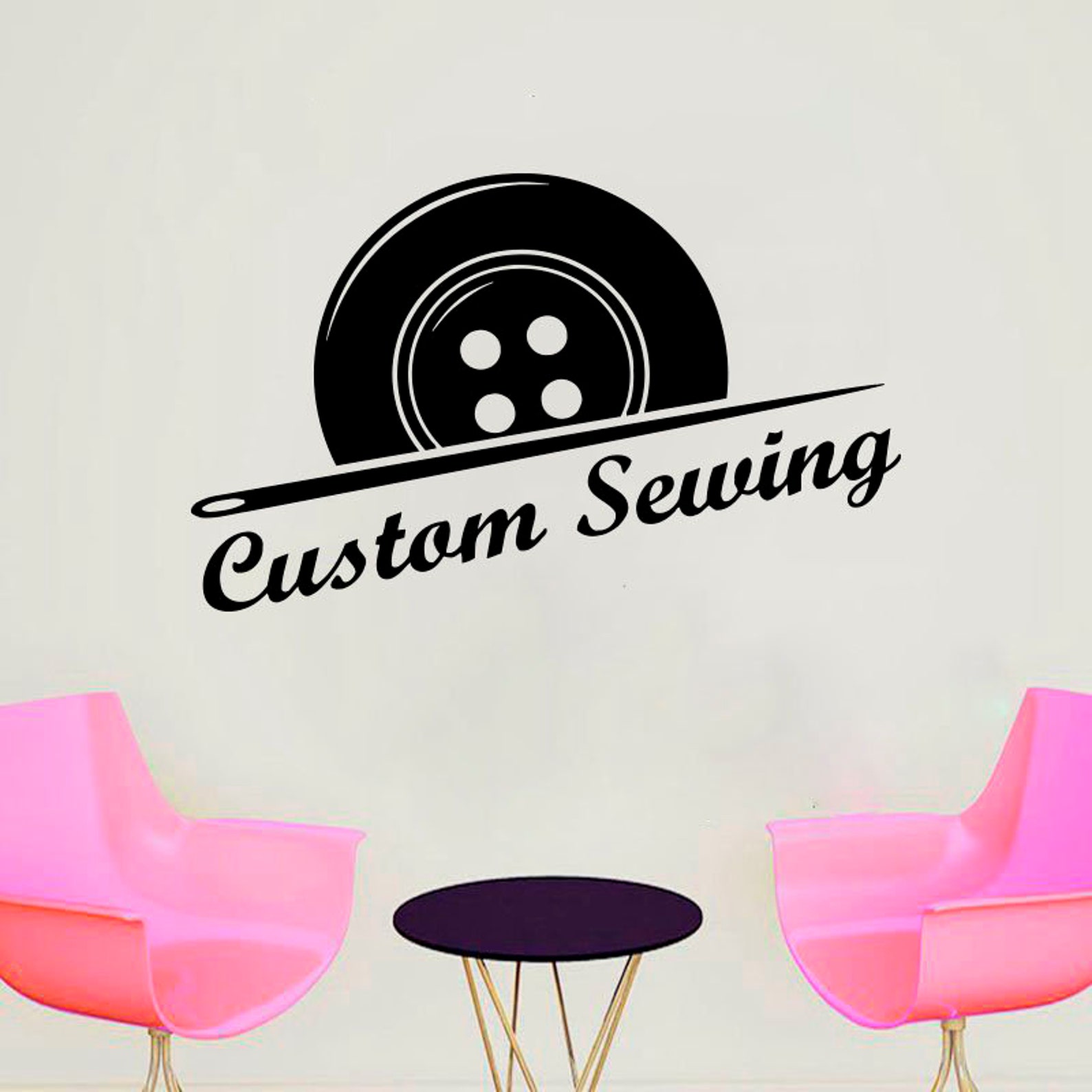Atelier Decor,sewing Studio, Tailor,wall Decal, Window Sticker,handmade ...