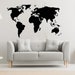World Map Wall Decal World Map Wall Sticker World Map Wall - Etsy