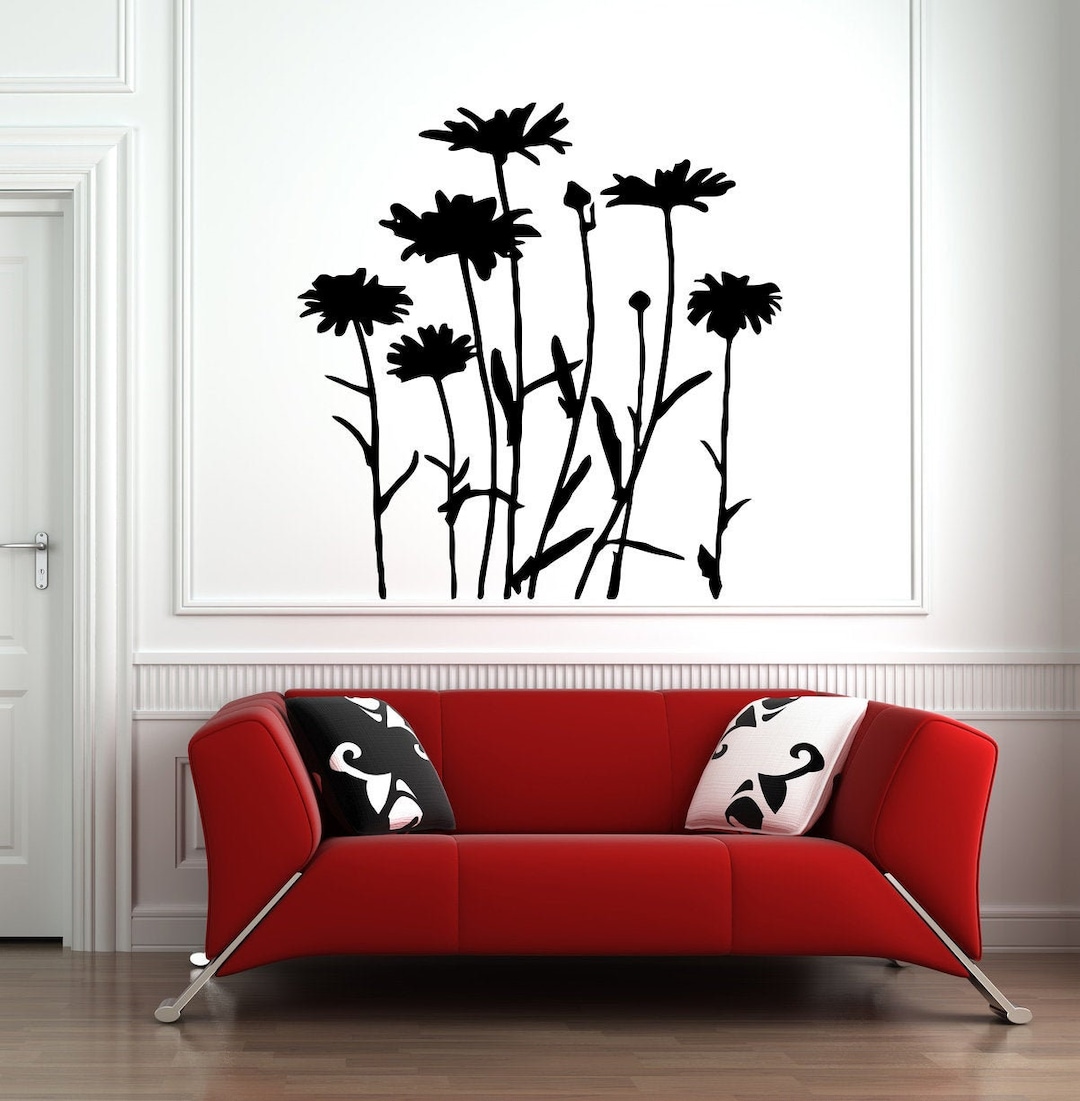 Flowers Wall Decal | Flower Wall Sticker | Flower Decals Wall Decor ...