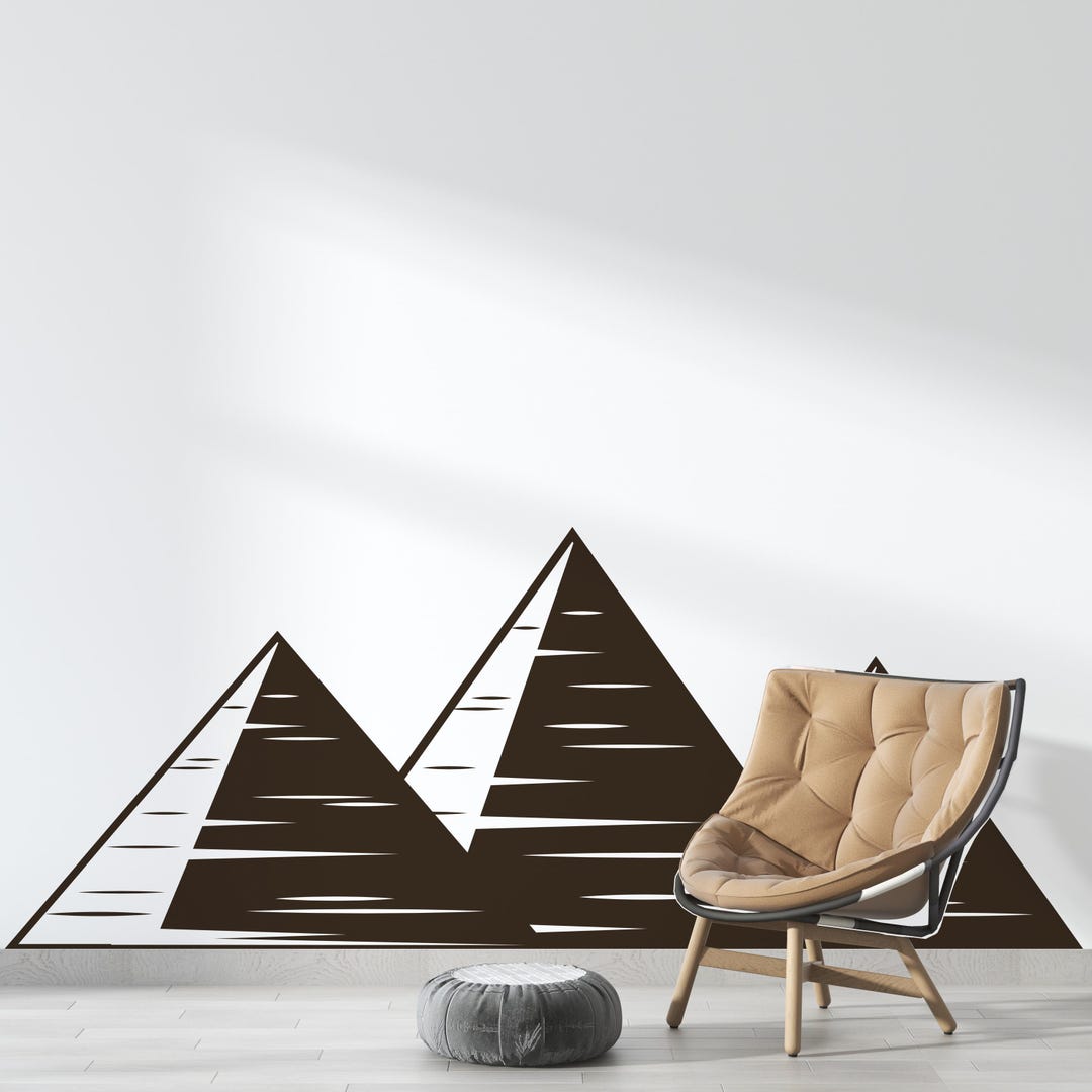 Egyptian Pyramids Wall Decal Ancient Egyptian Wall Decor Pattern ...