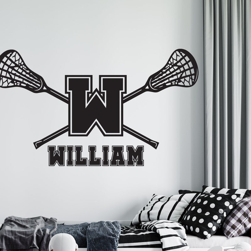 Lacrosse Wall Decal - Etsy
