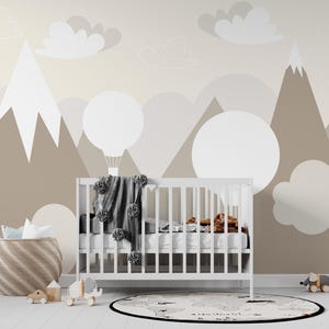 Adventure Peel and Stick Wallpaper Nursery Kids Room Mountains ...