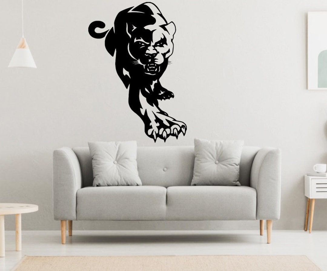 Panther Wall Decal | Panther Wall Sticker | Panther Wall Decor JG19 - Etsy