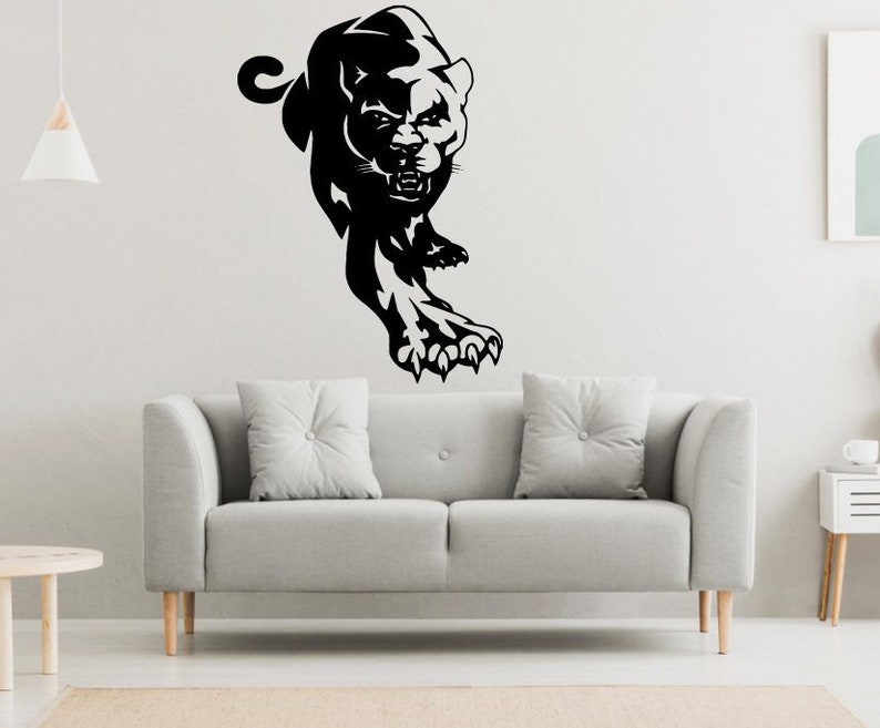 Panther Wall Decal Panther Wall Sticker Panther Wall Decor - Etsy