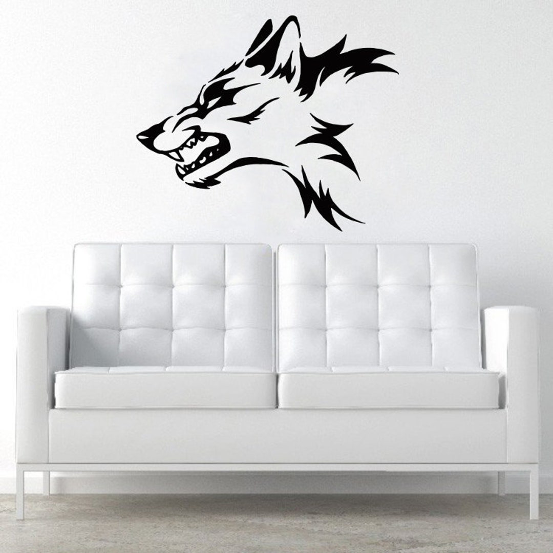 Wolf Beast Werewolf Predator Howl Animals Wall Decor Wall Decal Car ...