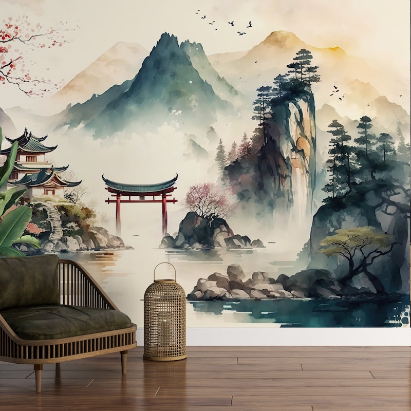 Japanese Wallpaper - Etsy