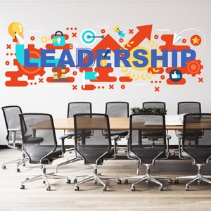 Leadership Office Wall Decal Teamwork Quote Wall Sticker Office Decor ...