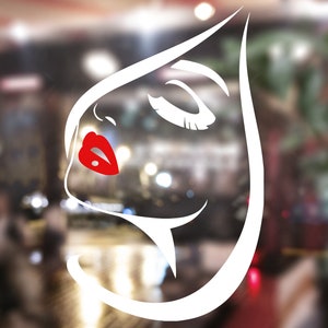 Woman Face Decal Beauty Salon Wall Decor Lashes Wall Artspa Salon Wall ...