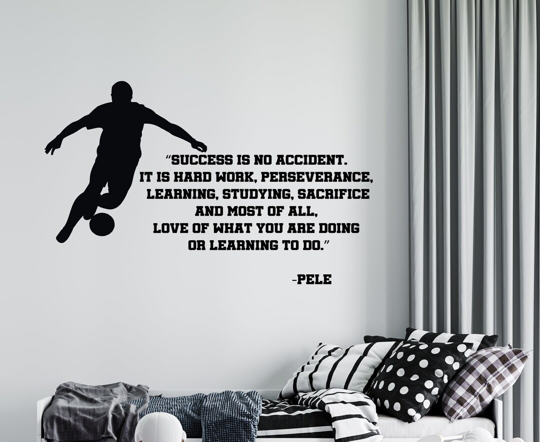 Soccer Wall Decal | Soccer Player Wall Sticker | Soccer Wall Decor ...