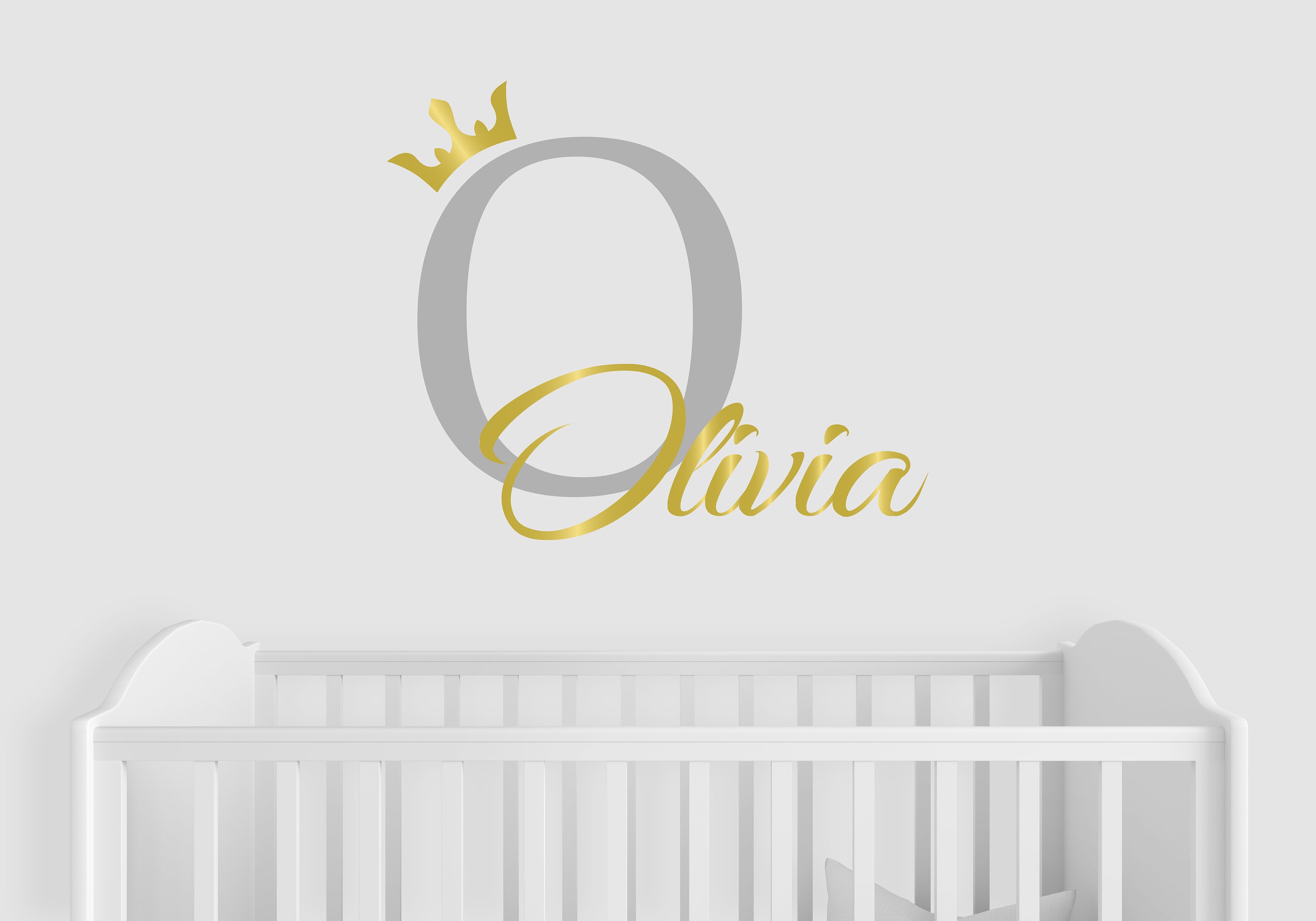 Once Upon a Time Princess Crown Wall Decal for Girls Room | Etsy