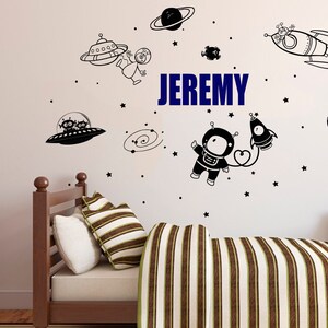 Alien Invasion Wall Decal Space Wall Sticker UFO Decals for Kids 5156 ...