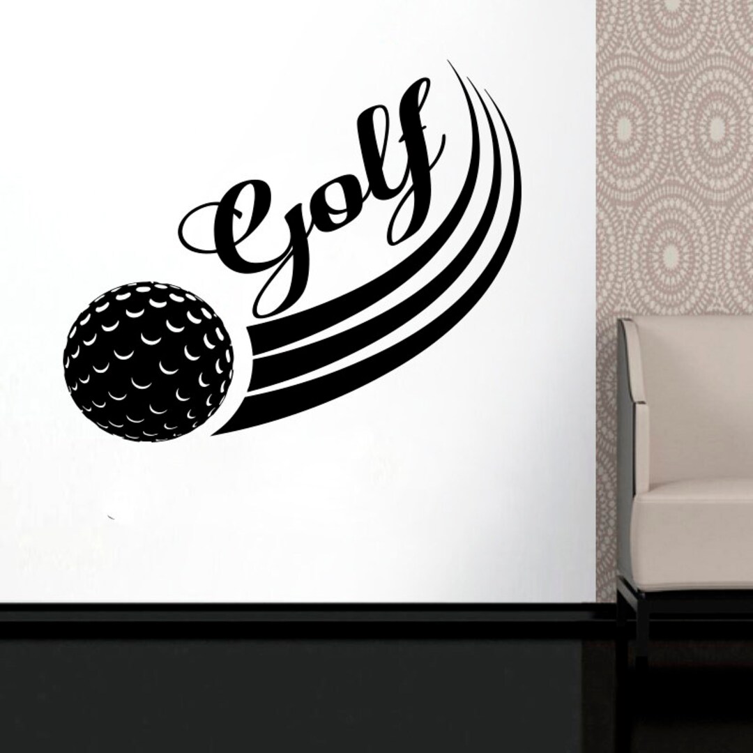 Golf Wall Decal | Golf Wall Sticker | Golf Wall Decor 2276 - Etsy