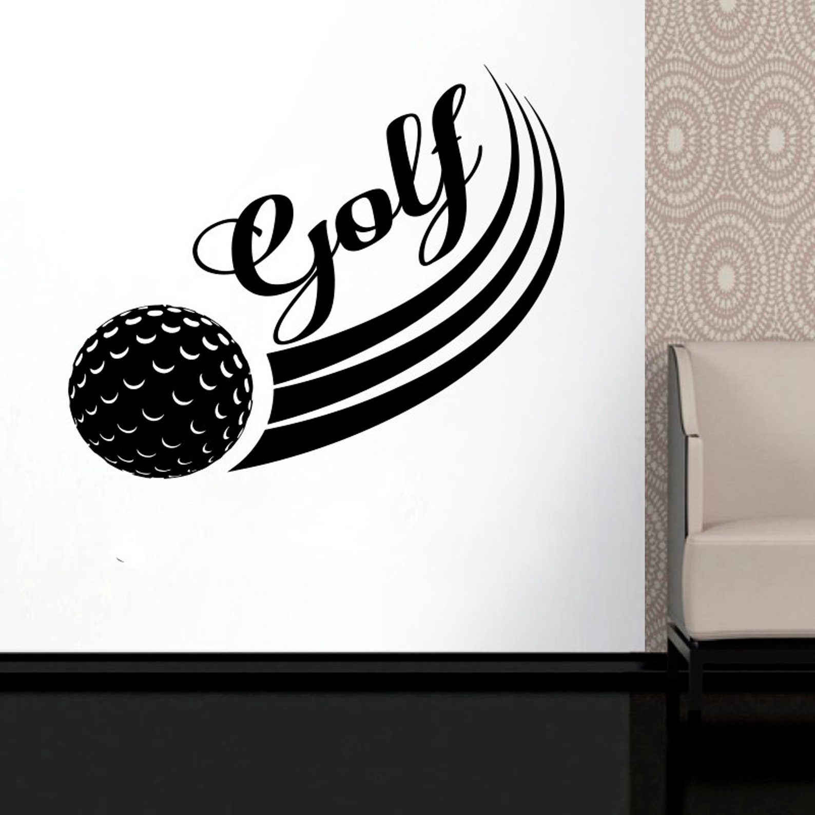 Golf Wall Decal Golf Wall Sticker Golf Wall Decor 2276 - Etsy