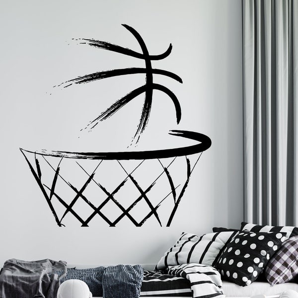 Basketball Wall Decal - Etsy