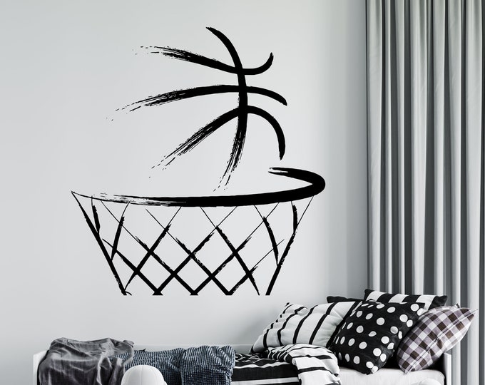 Basketball Wall Decal for Girls Room Teen Girl Bedroom Teen Room Decor ...