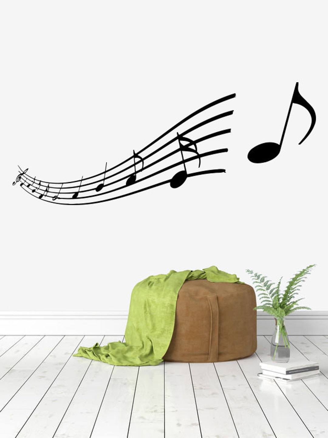 Music Notes Wall Decal Music Wall Decor Music Instrument Wall Decal ...