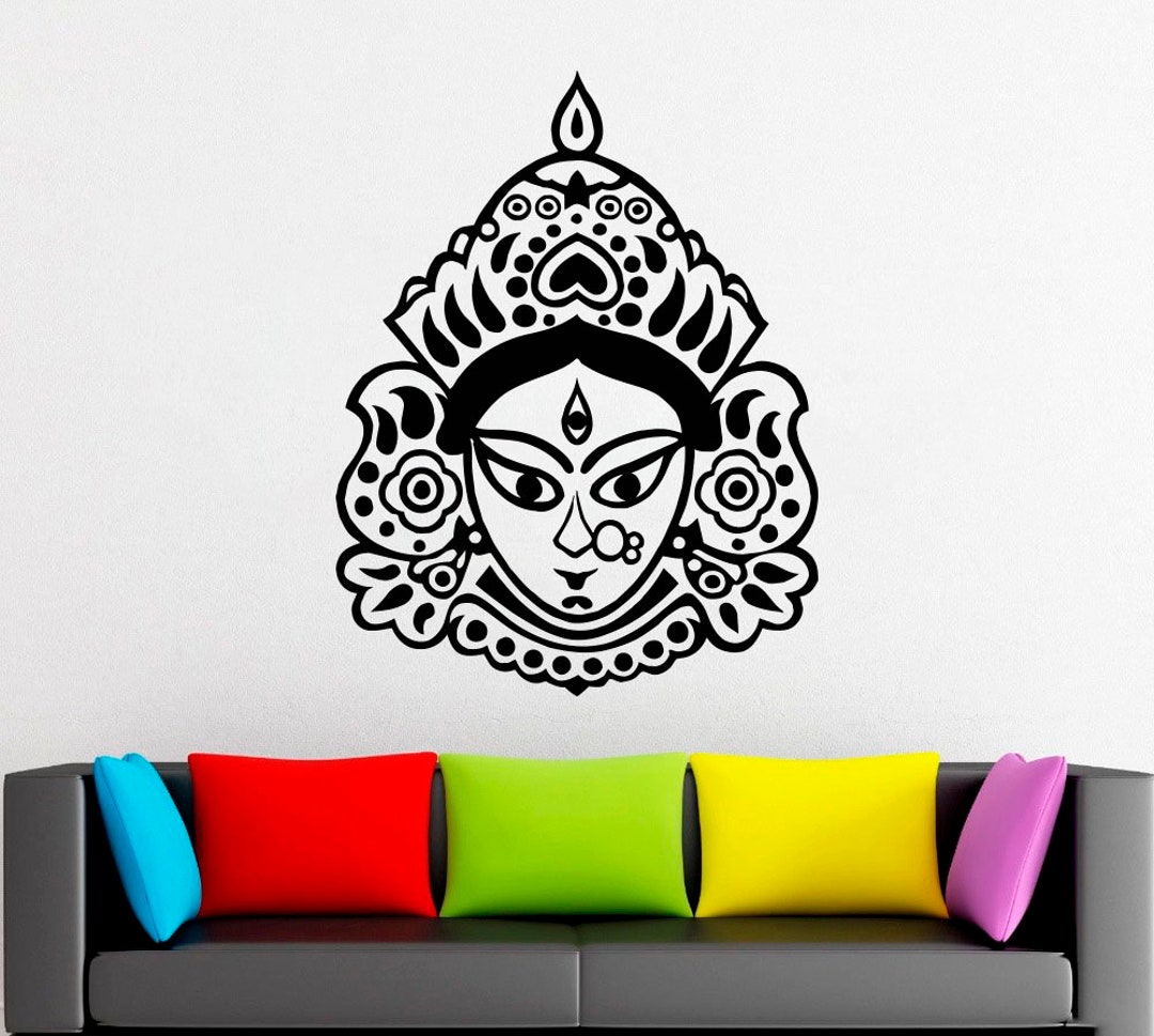 India Yoga Elephant Buddha Indian Decal Window Sticker Room Vinyl ...