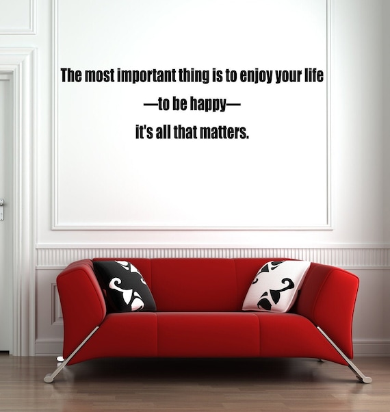 Life Quote Wall Decal Motivational Quote Wall Decal - Etsy