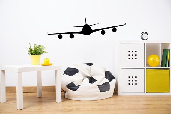 Airplane Wall Decal Aircraft Wall Sticker Airplane Wall | Etsy