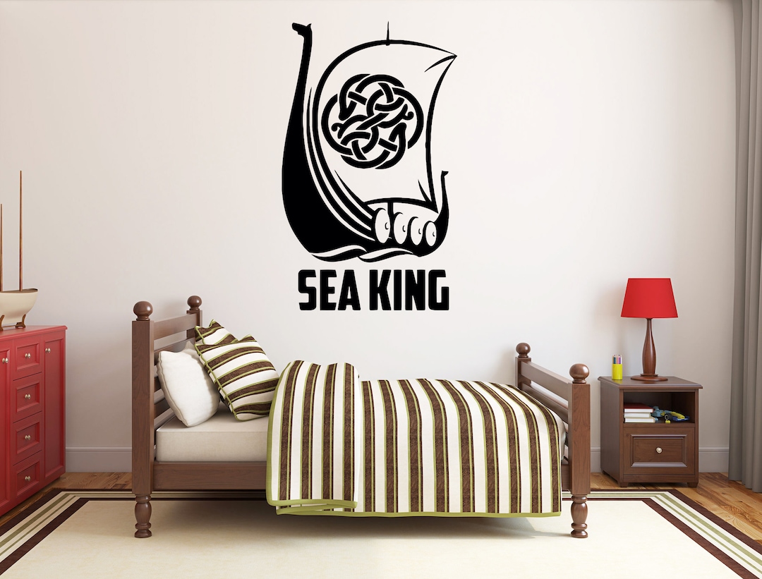 Vikings Ship Wall Decal | Vikings Boat Wall Sticker | Vikings Wall ...