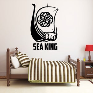 Vikings Ship Wall Decal | Vikings Boat Wall Sticker | Vikings Wall ...