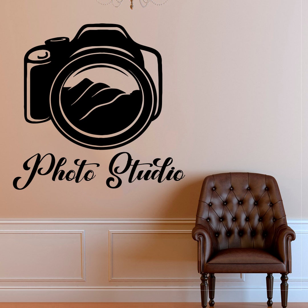 Photo Studio Wall Decal Camera Photographer Wall Sticker Photographer ...