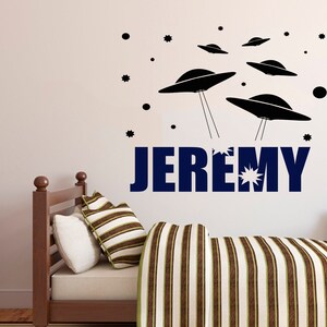 Alien Invasion Wall Decal Space Wall Sticker UFO Decals for Kids 5151 ...