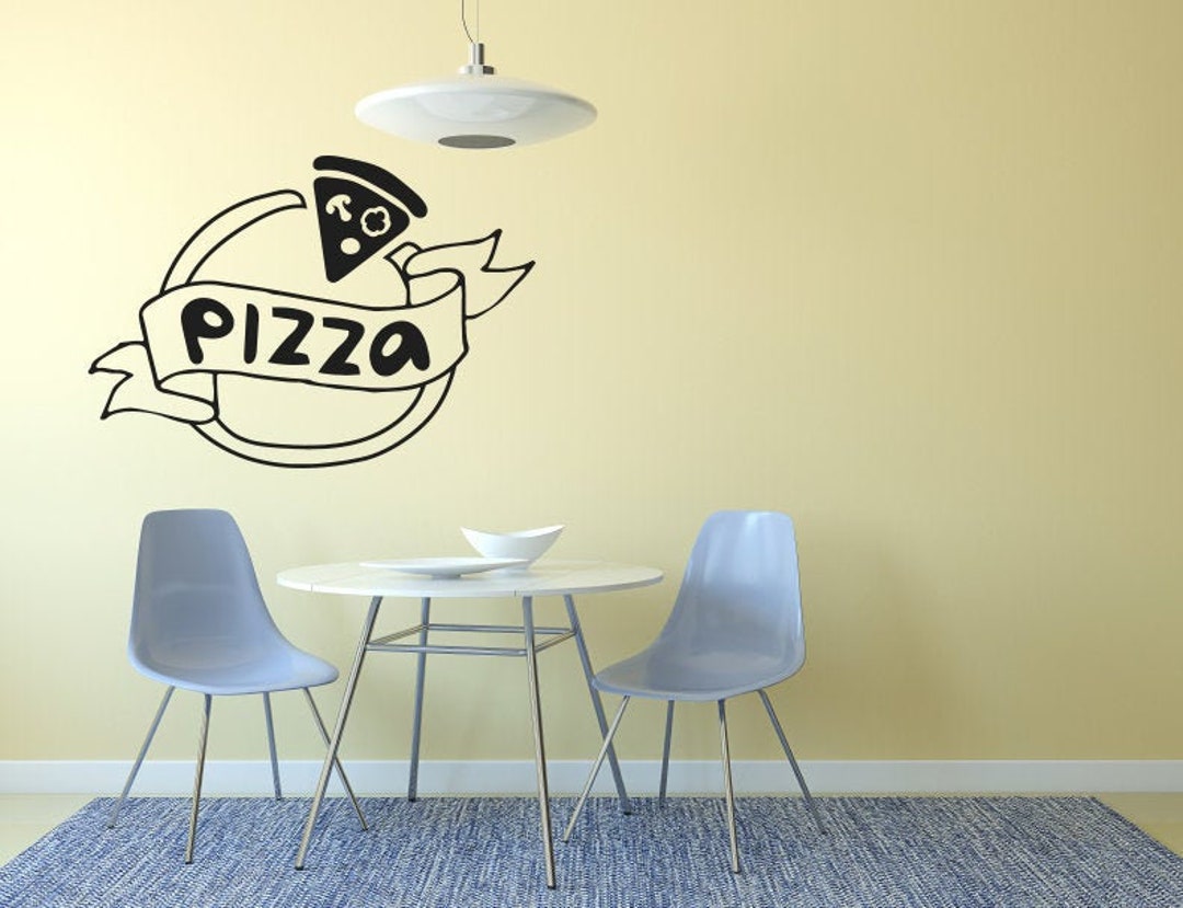 Pizza Wall Decal / Pizzeria Wall Décor / Pizza Window Decal 2376 - Etsy